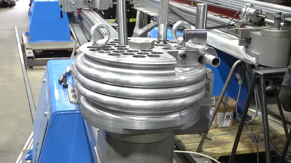 Навивка спирали на чпу трубогибе MASTER трубогиб для гибки спирали