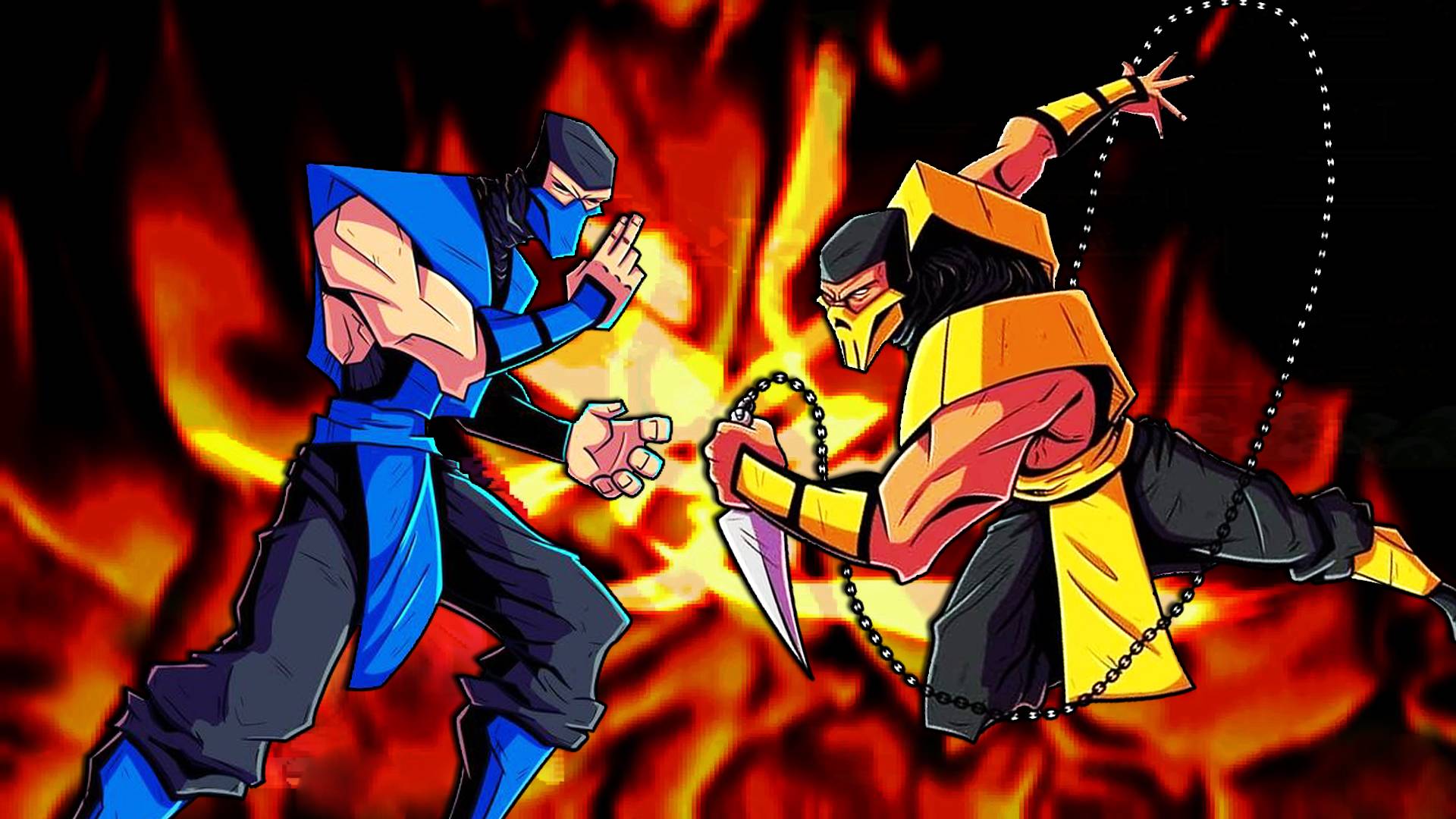 MUGEN: Fight Scorpion VS Sub-zero