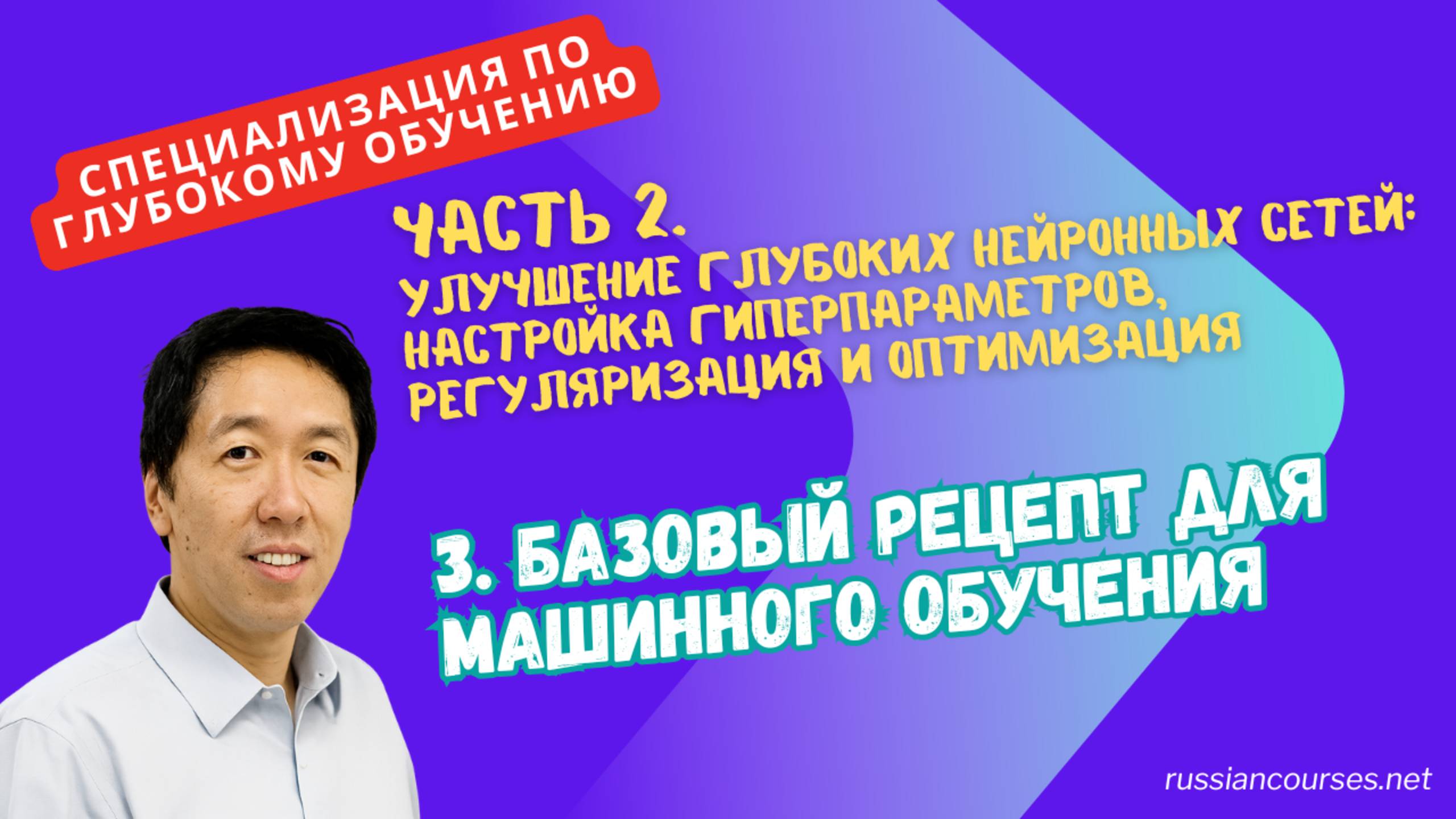 3. Базовый рецепт для машинного обучения