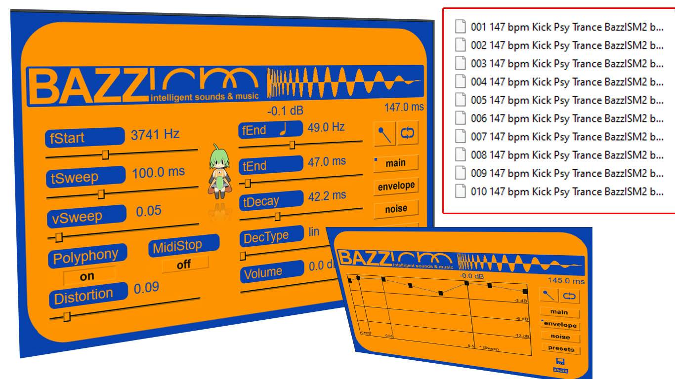 Free 147 bpm Kick Psy Trance BazzISM2 preset pack by Soulbringer
