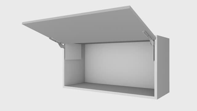 Демонстрация монтажа подъемного механизма FREEslim flap накладным способом по шаблону