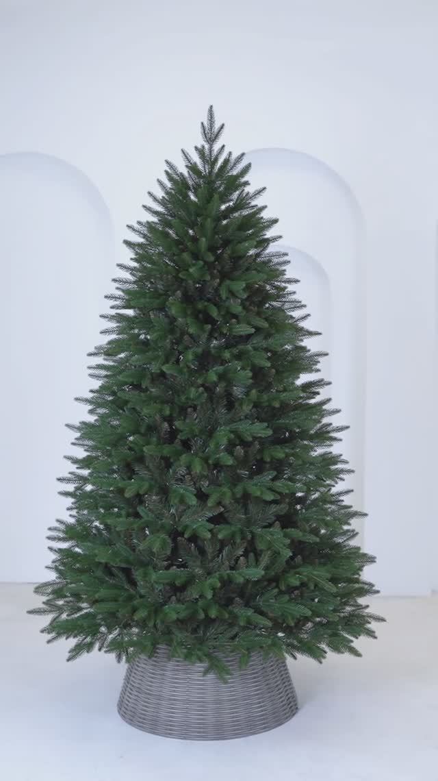 Обзор на искусственную ель "Смоленская" из комбинированной хвои (Литая+ПВХ), ЕлкиТорг