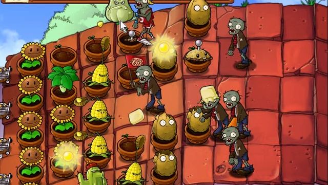 Растения против Зомби уровень 5_2 Хитрые зомби