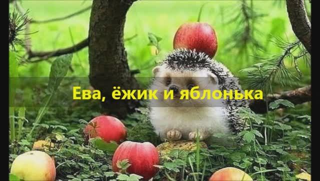Фенологическая сказка "Ева, ёжик и яблонька"