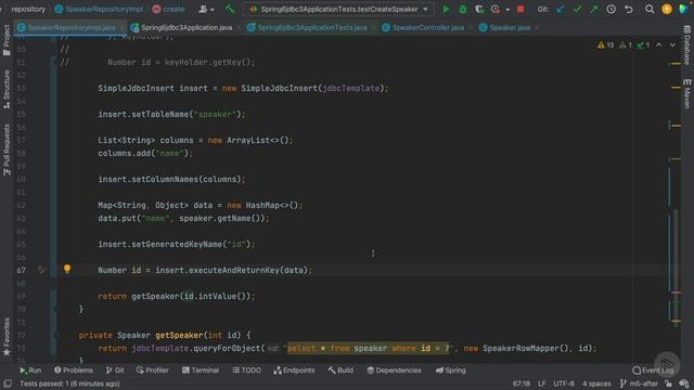 12. Demo- SimpleJdbcInsert