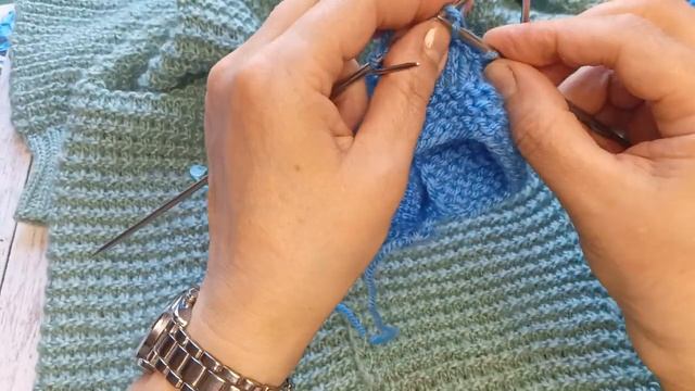 Вяжем накладной карман.Быстро и просто.