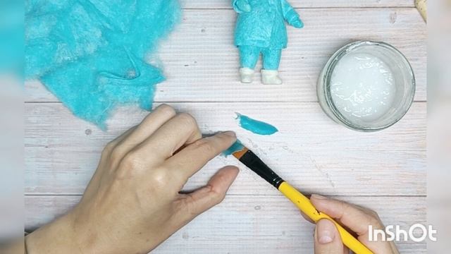 Ватная игрушка "Зайка с морковкой", часть 2. Капюшон из ваты