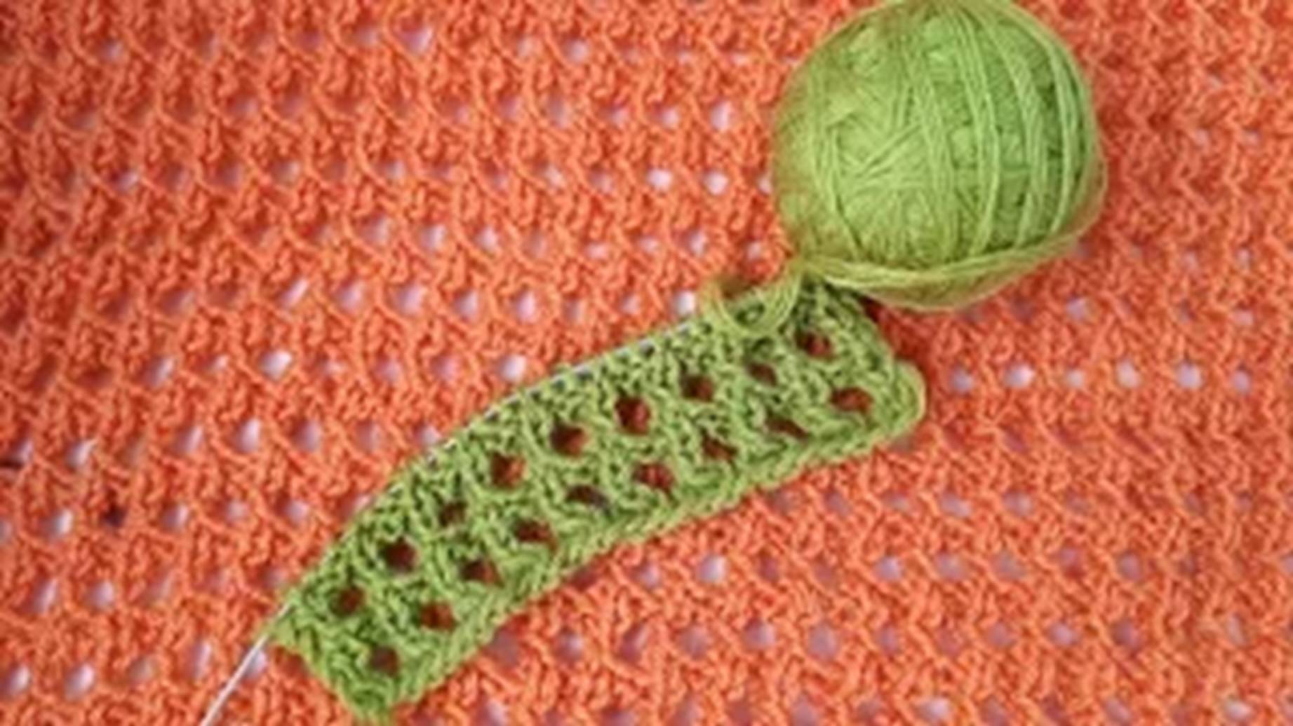 Узор Крупная сетка Для кардигана