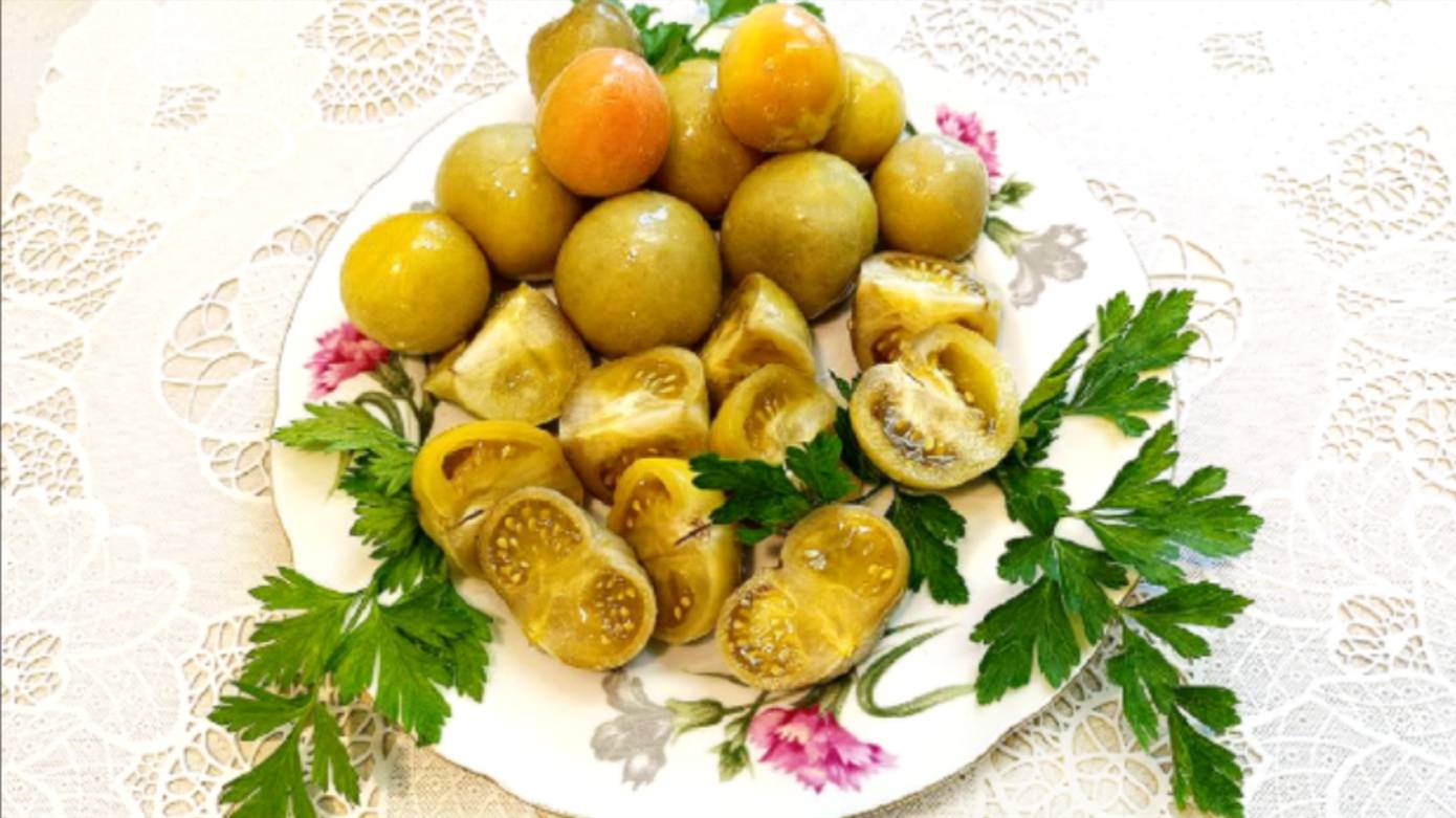 Квашеные ЗЕЛЕНЫЕ ПОМИДОРЫ в банках на зиму! Пошаговый рецепт!