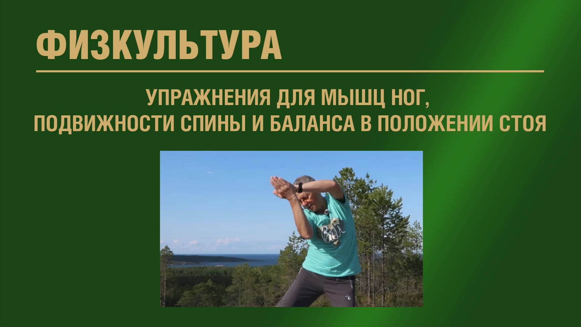 Упражнения для мышц ног, подвижности позвоночника и баланса в положении стоя