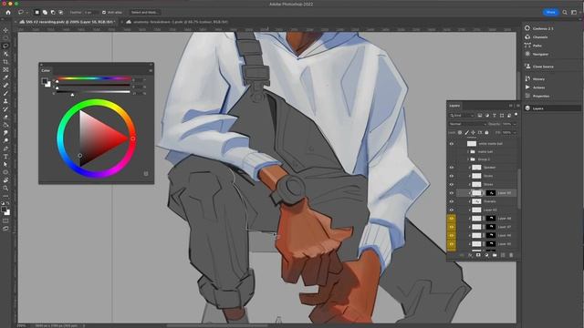 07 - Hoodie and overalls