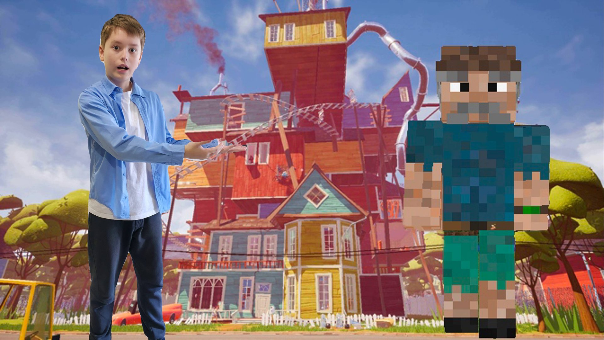 НОВЫЙ СОСЕД РЫБАК.... - ПРИВЕТ СОСЕД В МАЙНКРАФТЕ #3