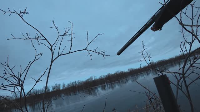 охота на утку сидим вечерку