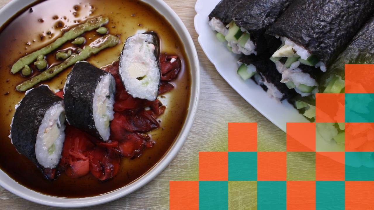 Роллы вкусно, легко  и недорого