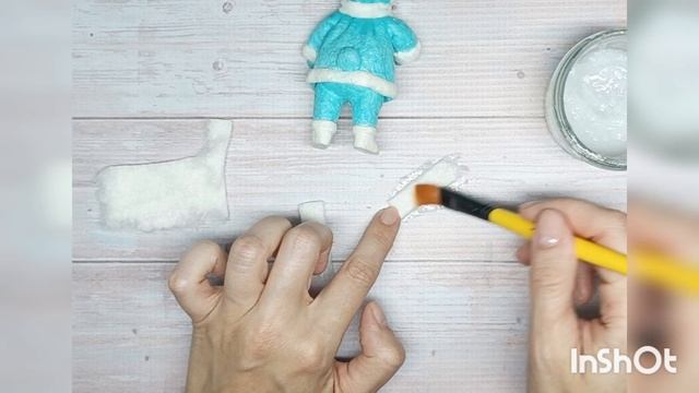 Ватная игрушка "Зайка с морковкой", часть 3. Шарфик для ватной игрушки