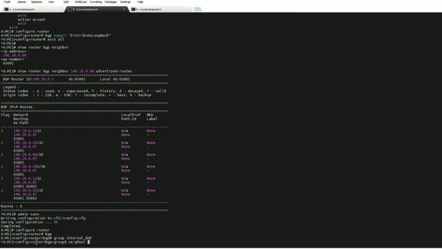 VIDEO 6 - How to configure BGP on NOKIA 7750 SR