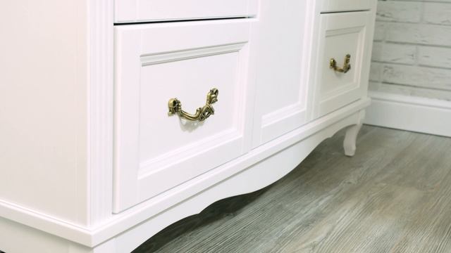 ЭЛЛИНА - 120 в цвете белый - комплект мебели для ванной комнаты, бренд ValenHouse