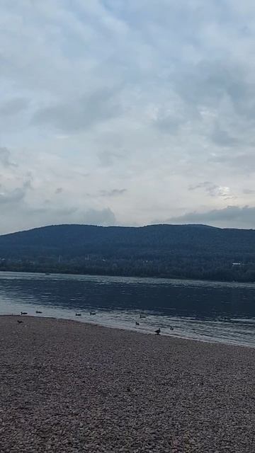 Набережная реки Енисей у Успенского мужского монастыря