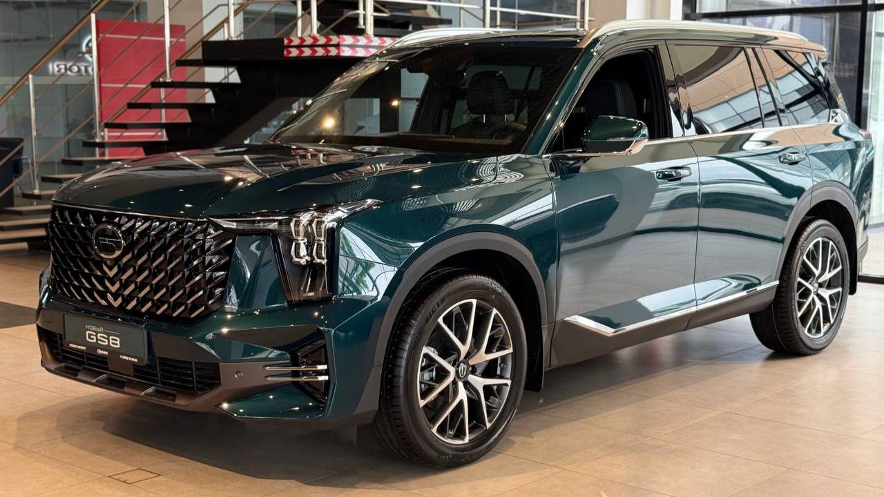 GAC GS8 комплектация GT зеленый салон черный 4WD
