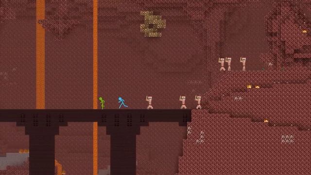 Стикмены VS Minecraft 9 серия "Ад" с моей озвучкой!