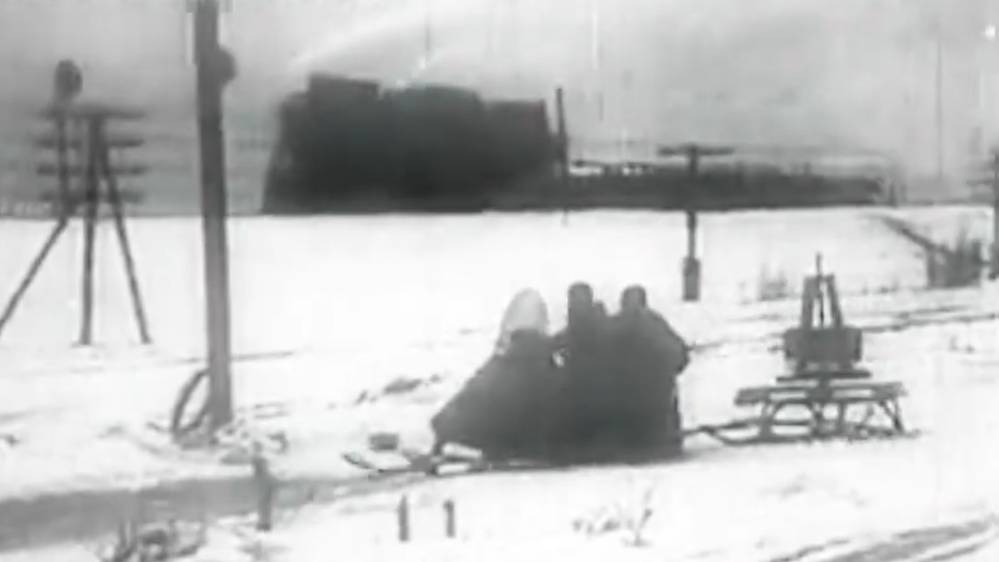 1972 год. Транспорт Севера. Мотонарты Амурец.