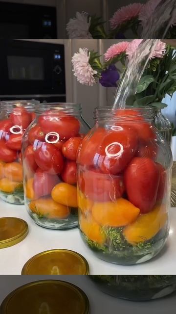 САМЫЙ ПРОСТОЙ РЕЦЕПТ МАРИНОВАННЫХ ПОМИДОР #заготовки #назиму #закрутки #консервация
