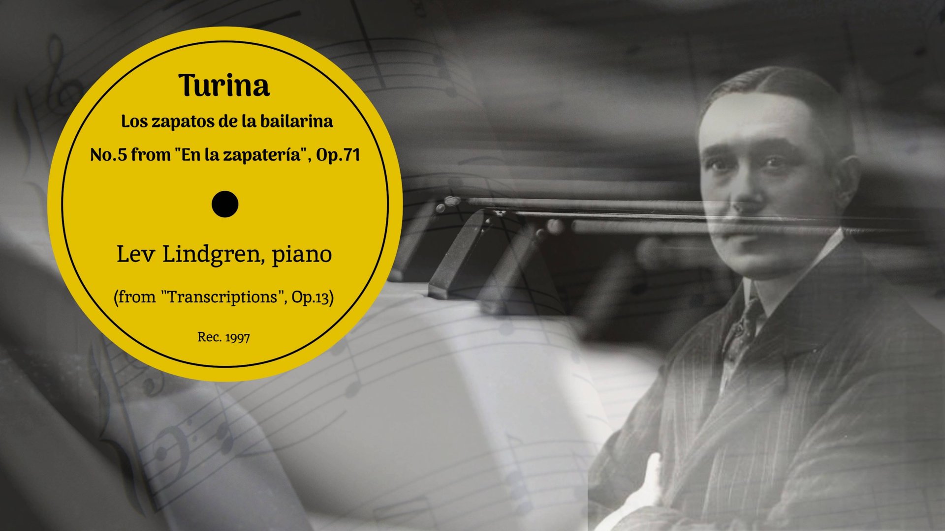 Турина, "Туфельки балерины", No.5 из цикла "В обувной лавке",  соч.71 (1932). Лев Линдгрен, ф-но