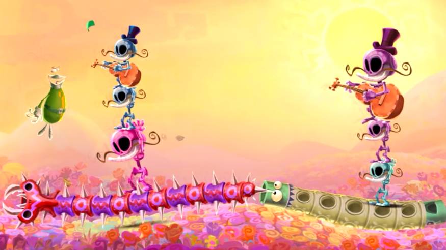 Заключительный этап Rayman Legends игры как мультики фиеста мёртвых. Прохождение Мексиканске мотивы