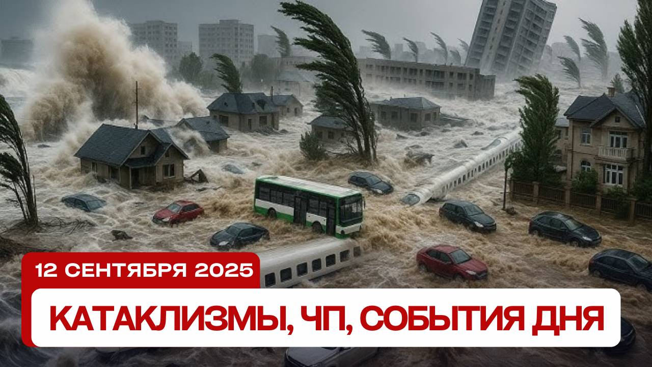 Катаклизмы сегодня 12.09.2025: Дагестан, Европу и Азию топит, Турцию трясёт!