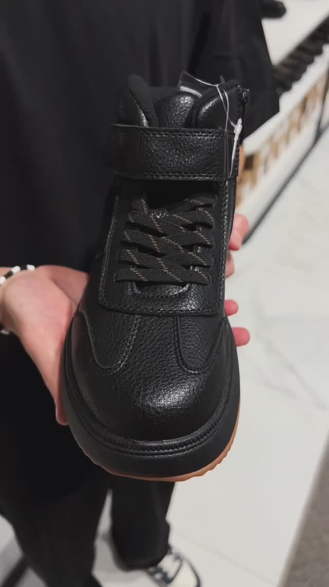 Демисезонные ботинки Шаговита модель 5501166.черно-рыжий