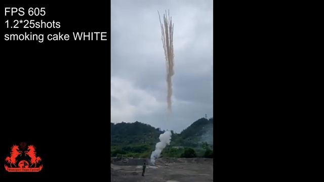 FPS605 Батарея цветного дыма SMOKING CAKE WHITE