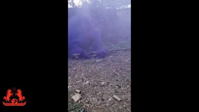 WPS-124 Цветной дым ДУПЛЕТ (двусторонний) фиолетовый с чекой