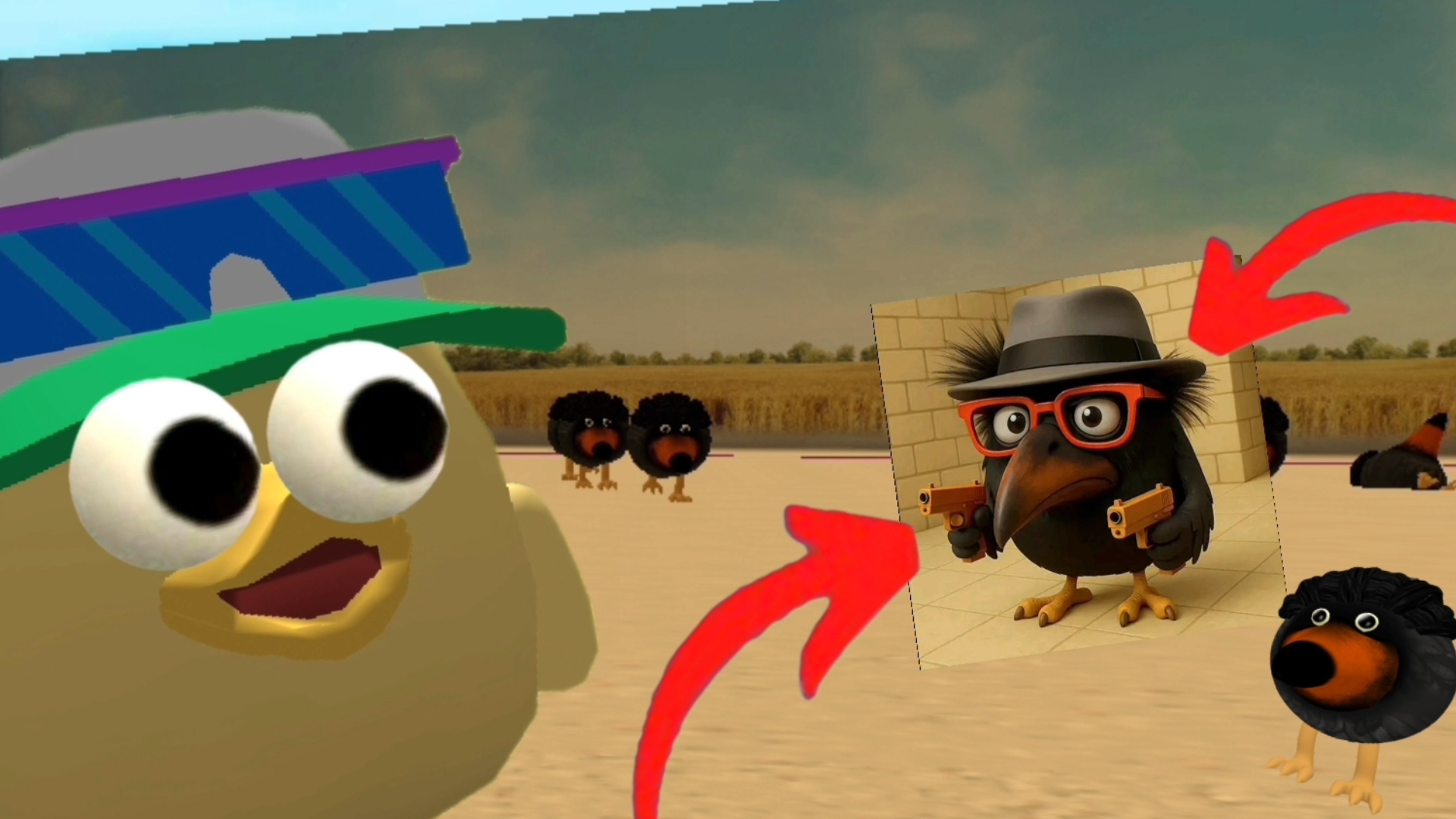 😨Клон чикен Гана Скебоб ган! ОБЗОР! **Пародия игры**