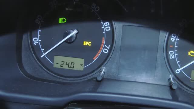 Испытание предпускового подогревателя OWL при -24 (запуск двигателя)