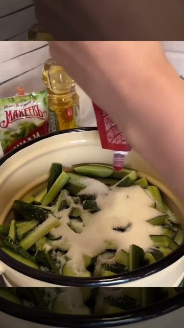 Огурцы в кетчупе. #рецепты #назиму #заготовки