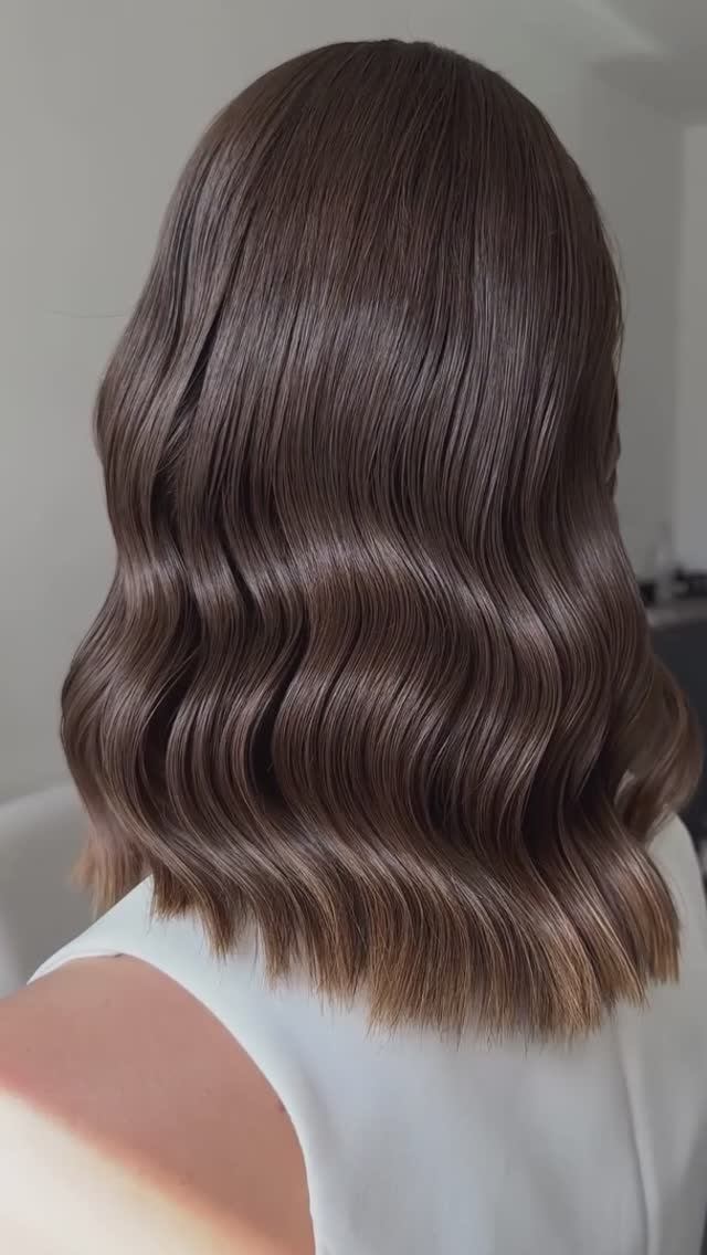 Голливудская волна на короткие волосы #прическа #укладка #волосы #локоны