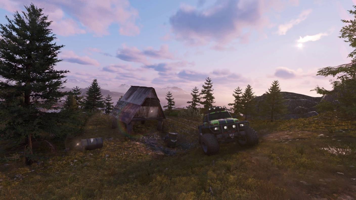 Бочки с эмблемой Warhammer 40k на карте «Сердцевина» в RoadCraft