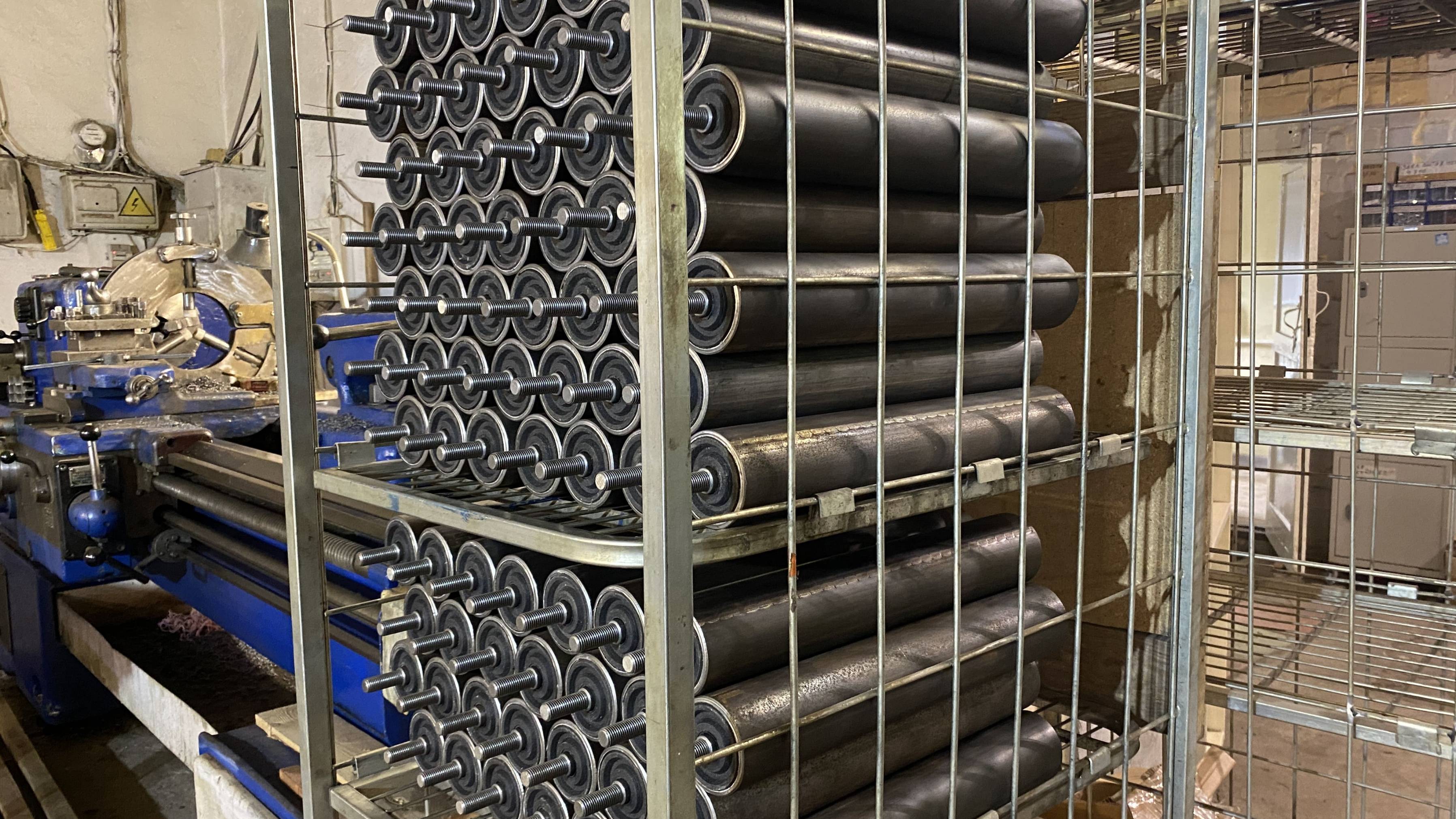 Ролики для конвейеров и рольгангов стальные диаметром 76 мм