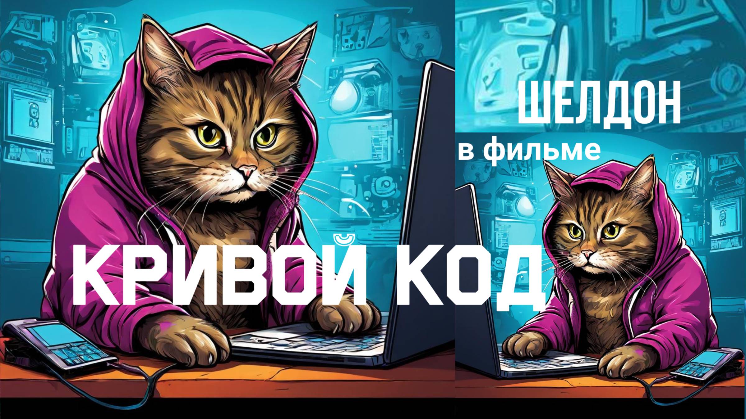 ПРИКОЛЫ С КОТАМИ. Кривой кот(код).