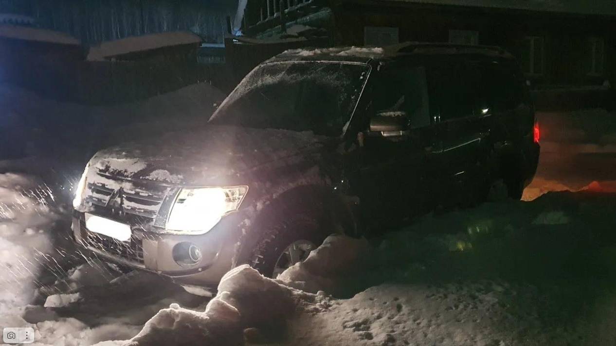 Подогреватель OWL Mitsubishi Pajero IV 3.0 + нагревательная пластина 250 Вт на улице