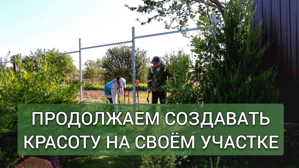 ПРОДОЛЖАЕМ СОЗДАВАТЬ КРАСОТУ НА СВОЁМ УЧАСТКЕ. 12.09.2025г.