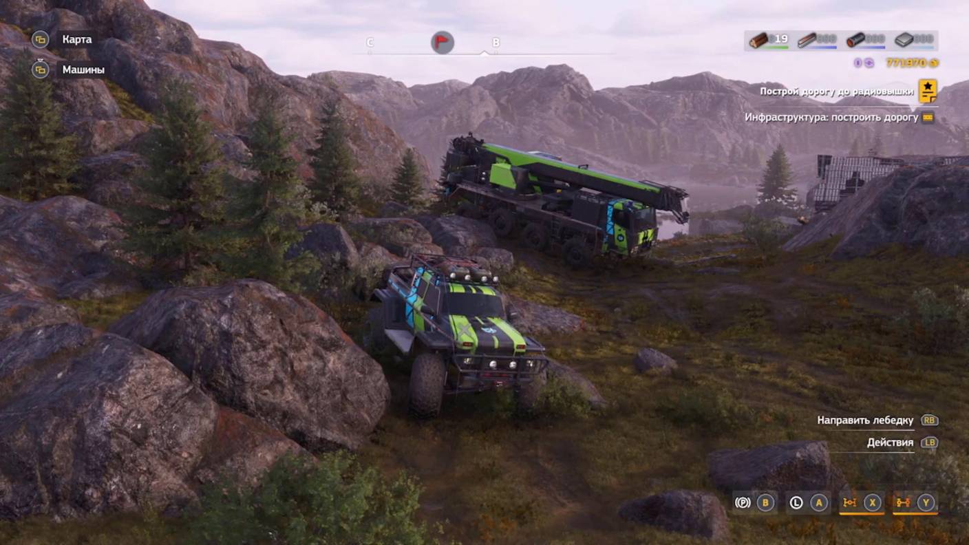 Игрушечные машины на карте «Сердцевина» в RoadCraft