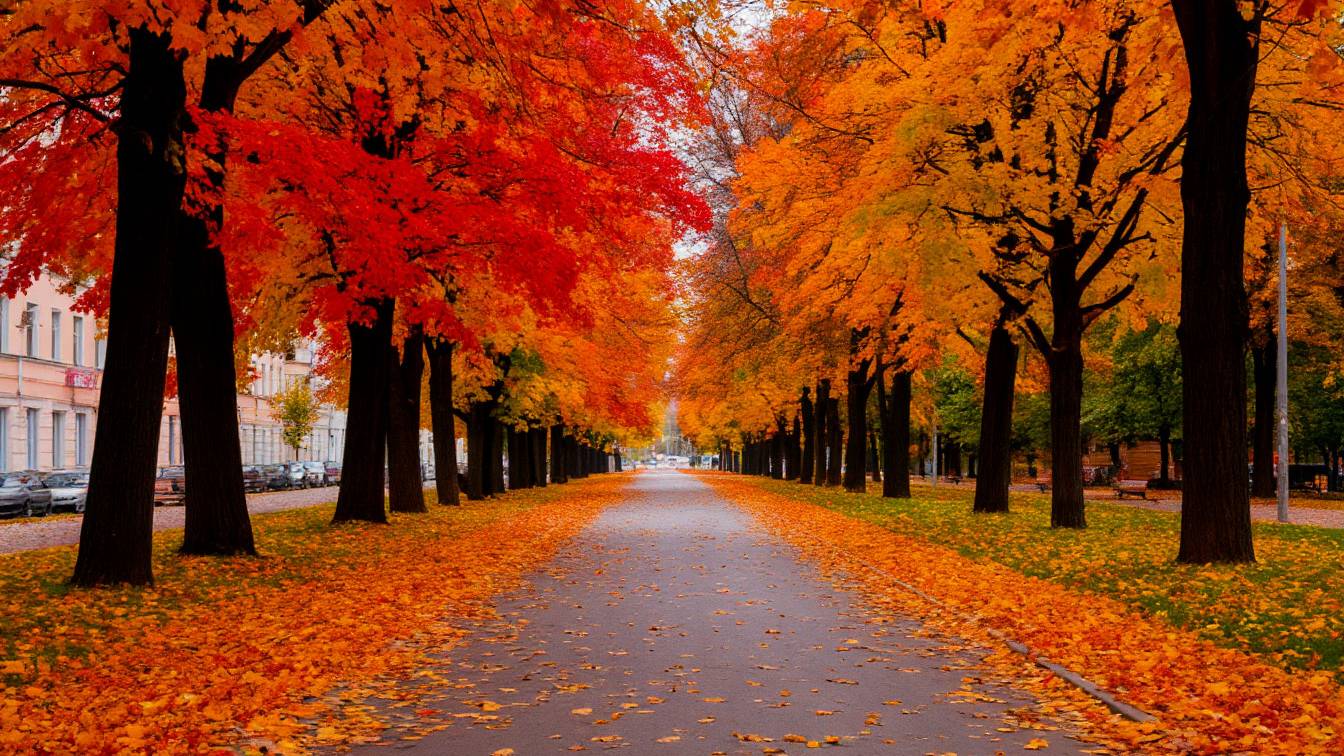 Прекрасна, осень, ты в любых оттенках