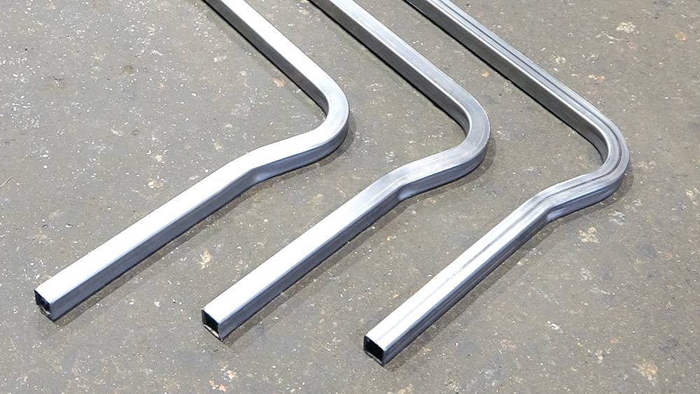 Ручной дорновый трубогиб для профильных труб PARTNER Гибка квадратной трубы 20х20х1,5 см