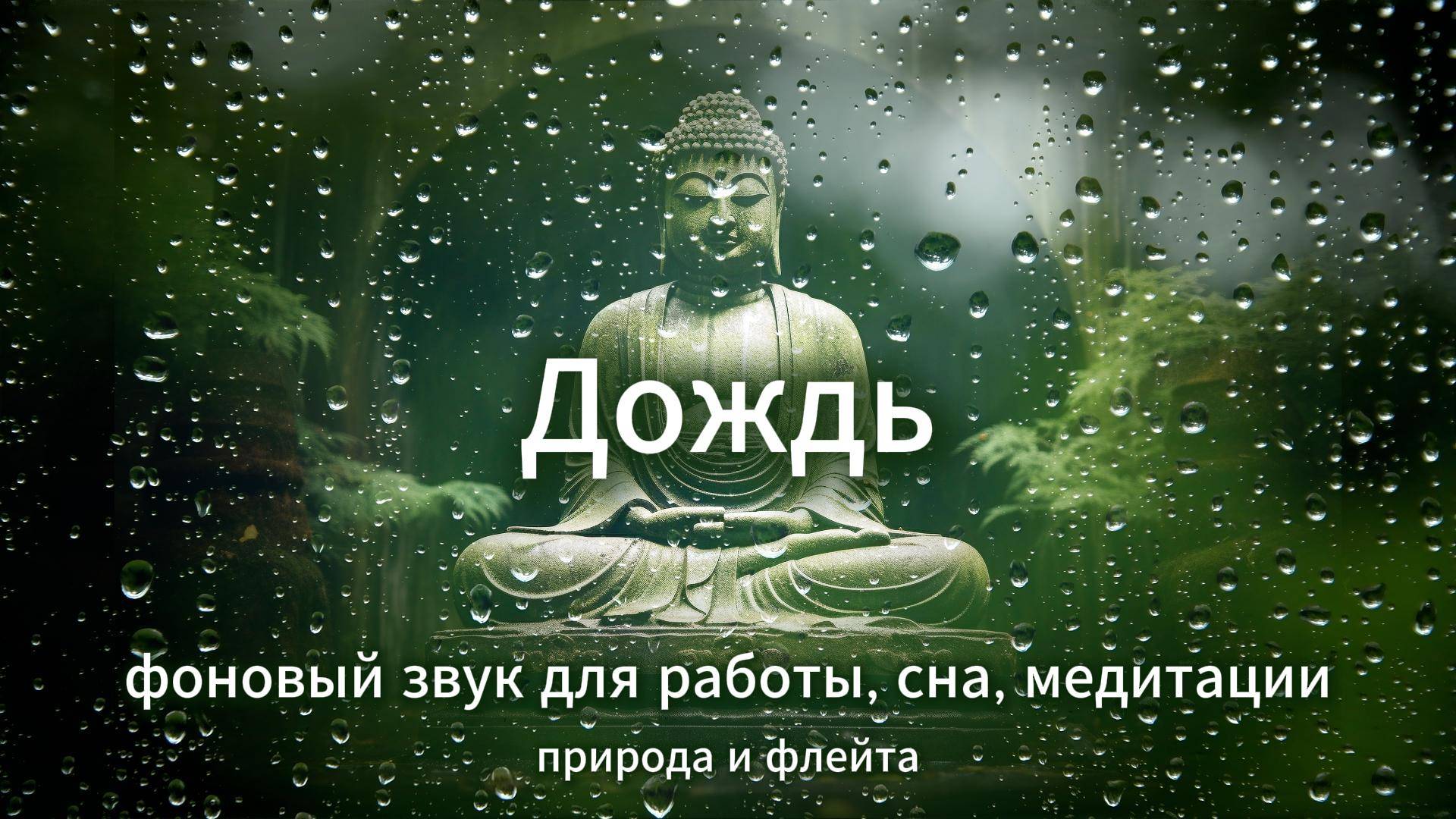 Дождь в тропиках и тихая флейта, идеальный фон для сна, работы, учёбы, медитации, снятия напряжения
