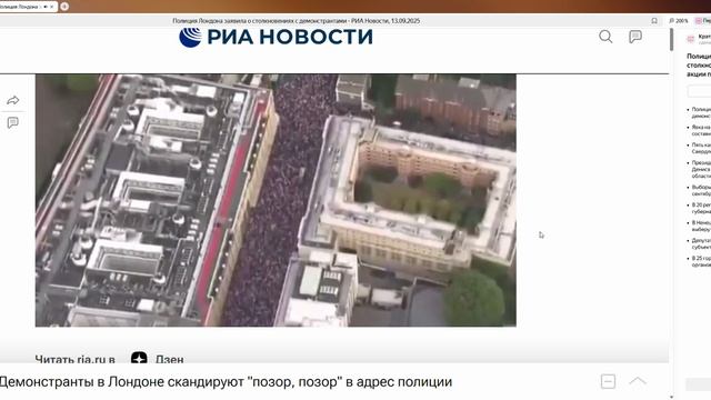 Полиция Лондона заявила о столкновениях с демонстрантами