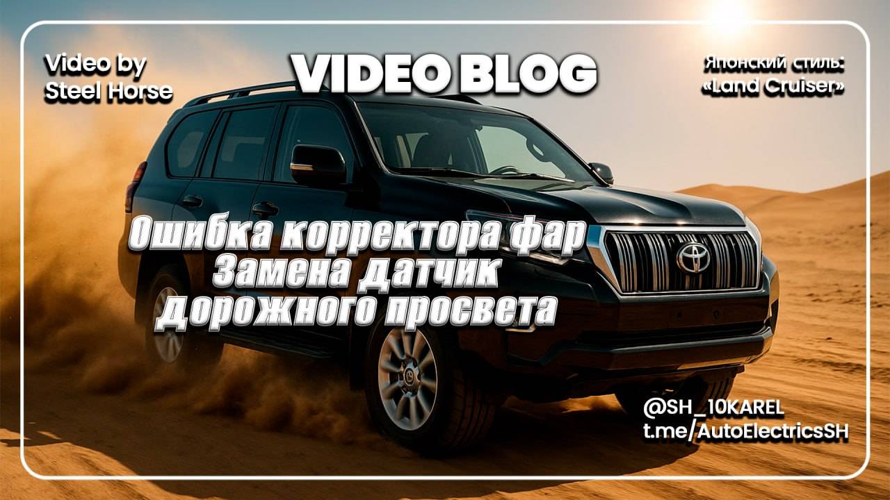Toyota Land cruiser Prado Ошибка корректора фар B241A. Замена датчика дорожного просвета