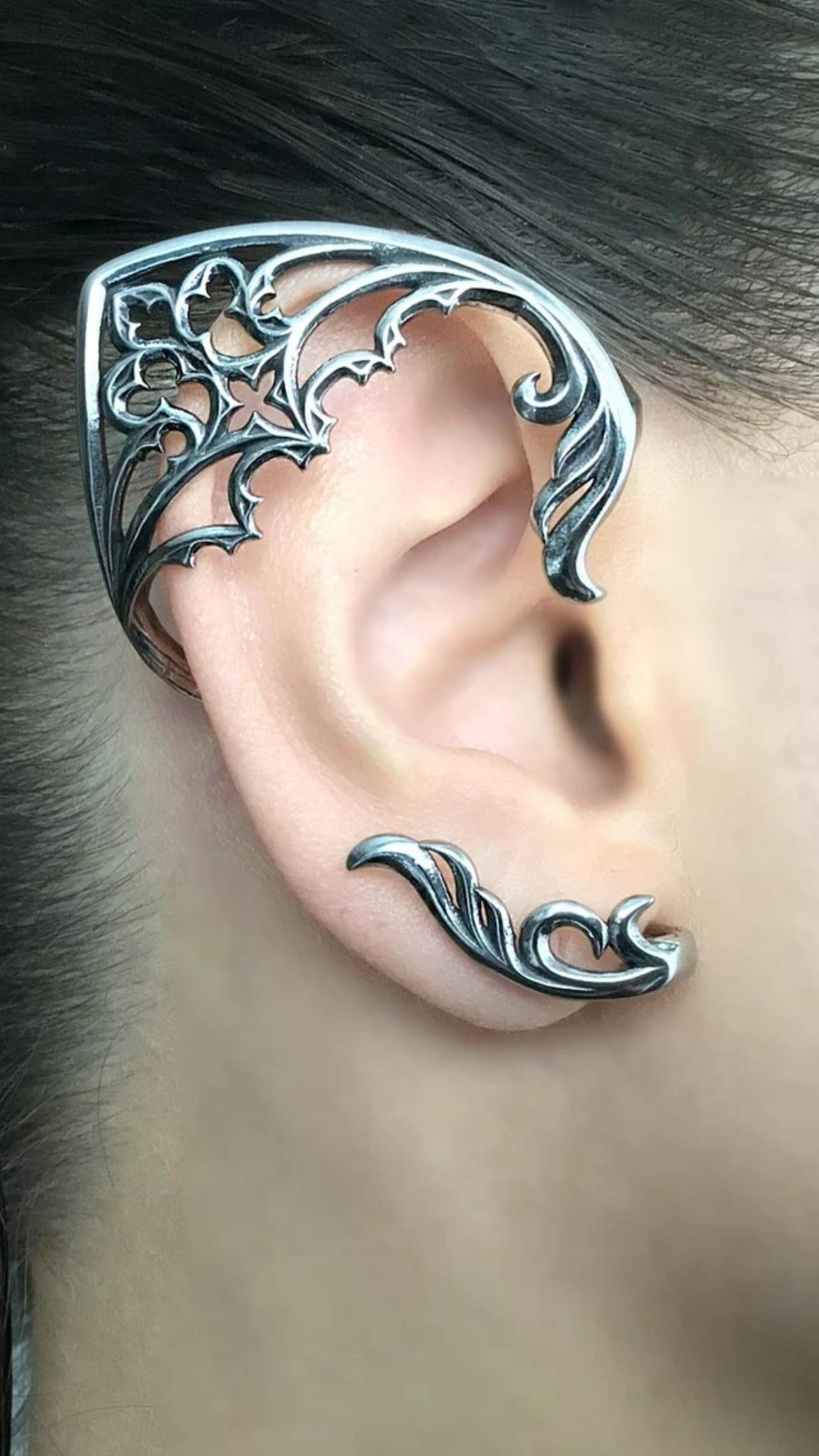 Кафф без прокола "Эльфийские уши" от StarfallShop