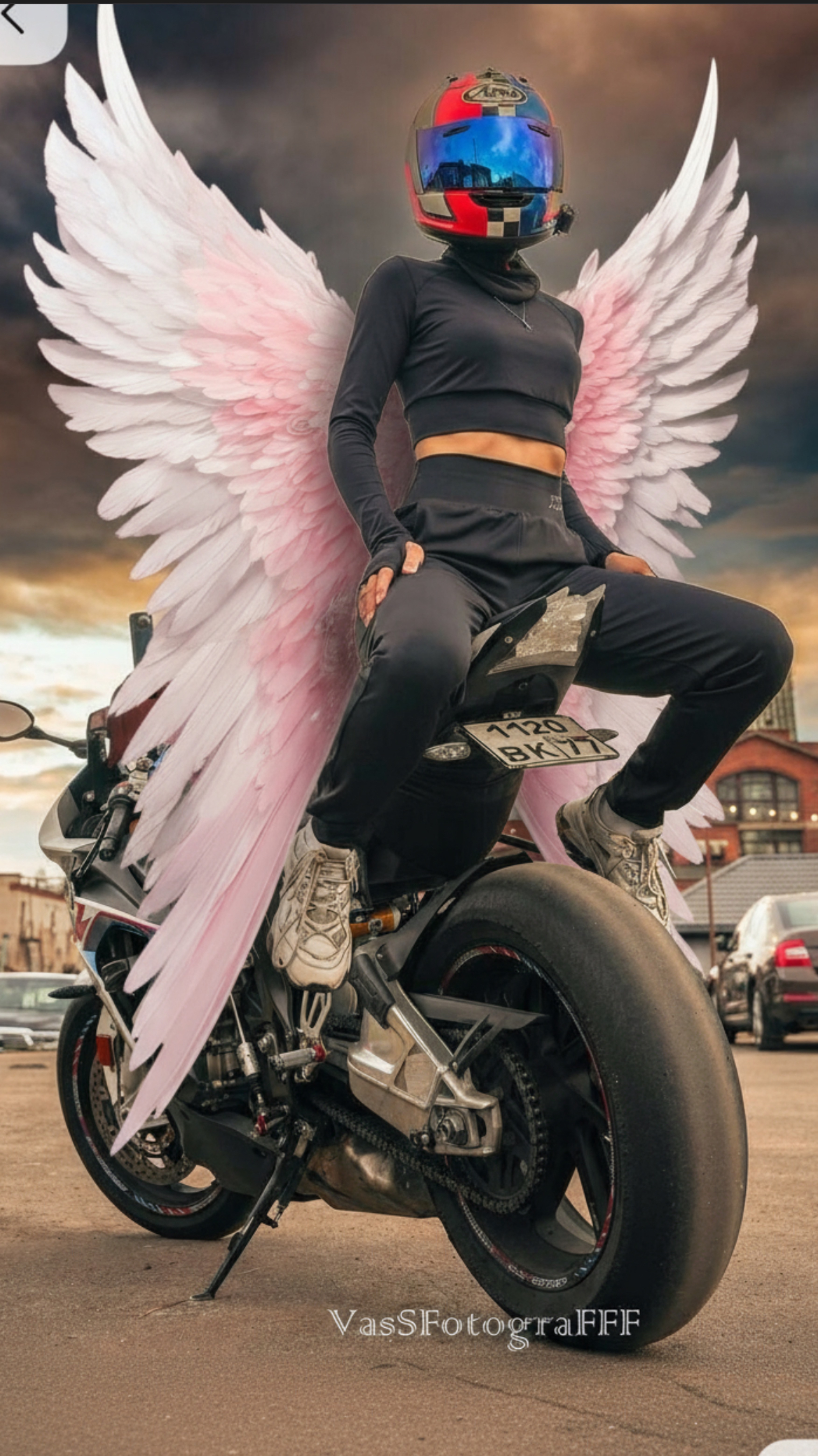 Ангел на мото