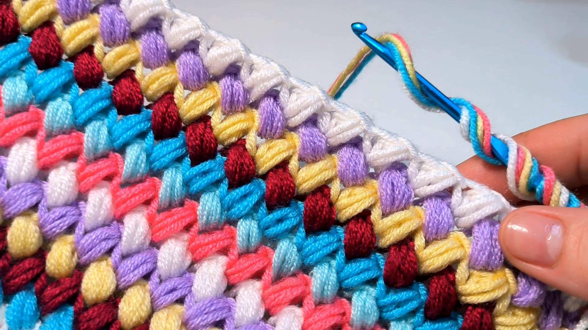 😱🔥Всего 1 РЯД, а такая КРАСОТА😍! ШИКАРНЕЙШИЙ ПЫШНЫЙ узор из ОСТАТКОВ ПРЯЖИ